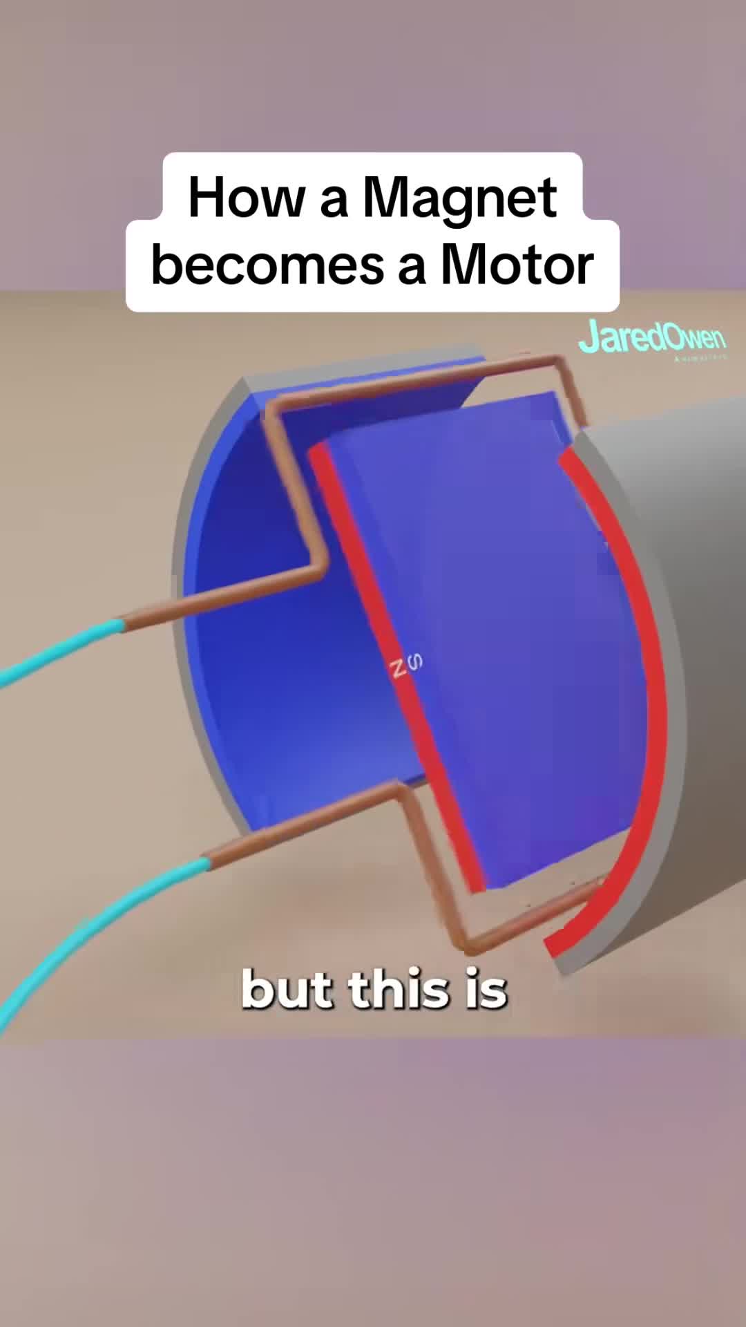 How does a magnet become a motor? #howitworks #3d #3danimation # ...