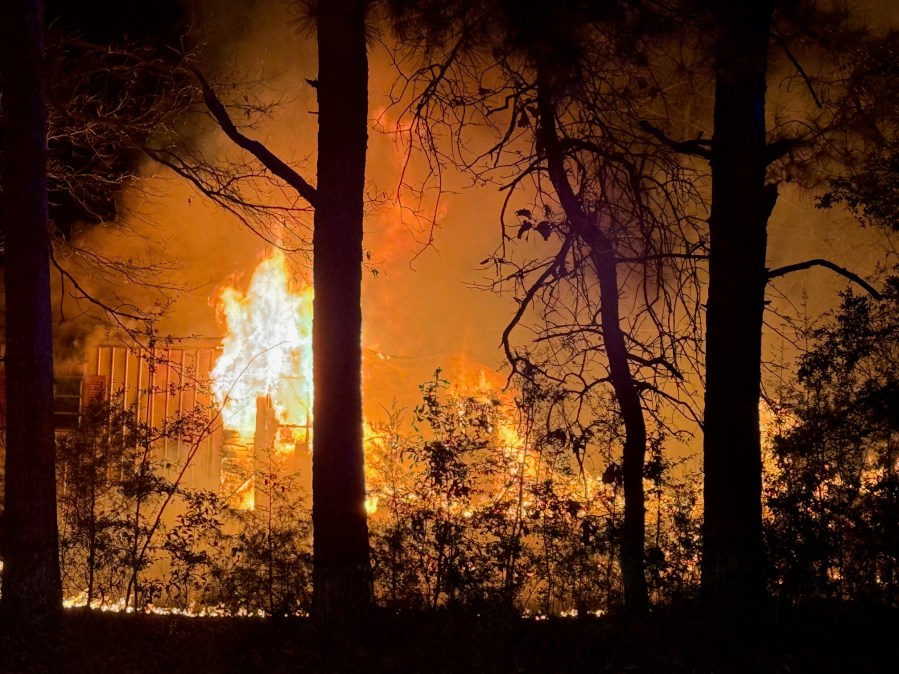 Early morning fire damages Jones County home
