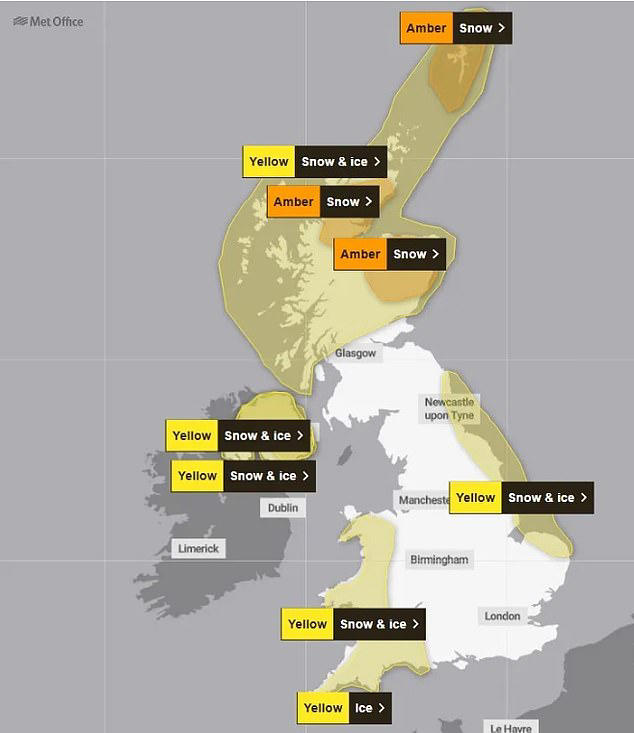 EFL and National League football matches postponed after snow and ice ...