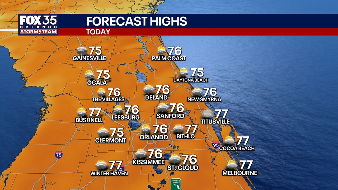 Orlando weather: Warm start, cooler finish to the weekend