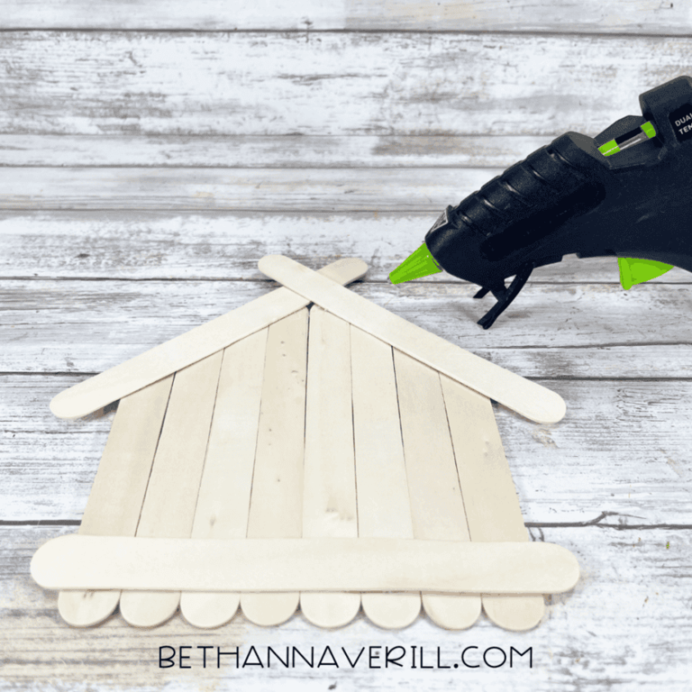 Nativity popsicle stick craft