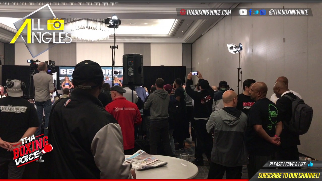 Behind the scenes of Berto vs Porter, Charlo vs Hatley weigh-ins