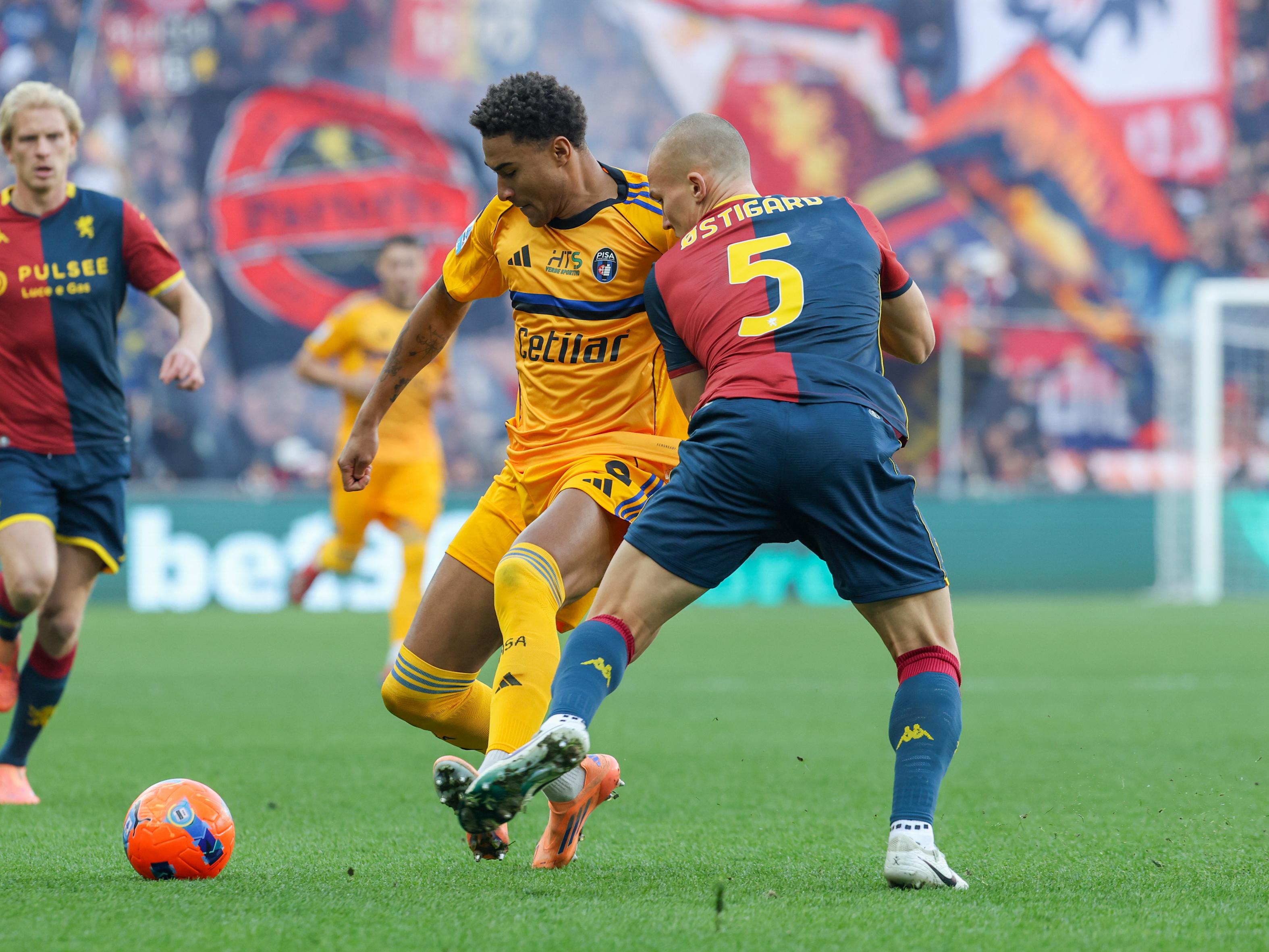 Genoa-Pisa 1-1: gol di Colombo e Leris, fra De Rossi e Gilardino un ...