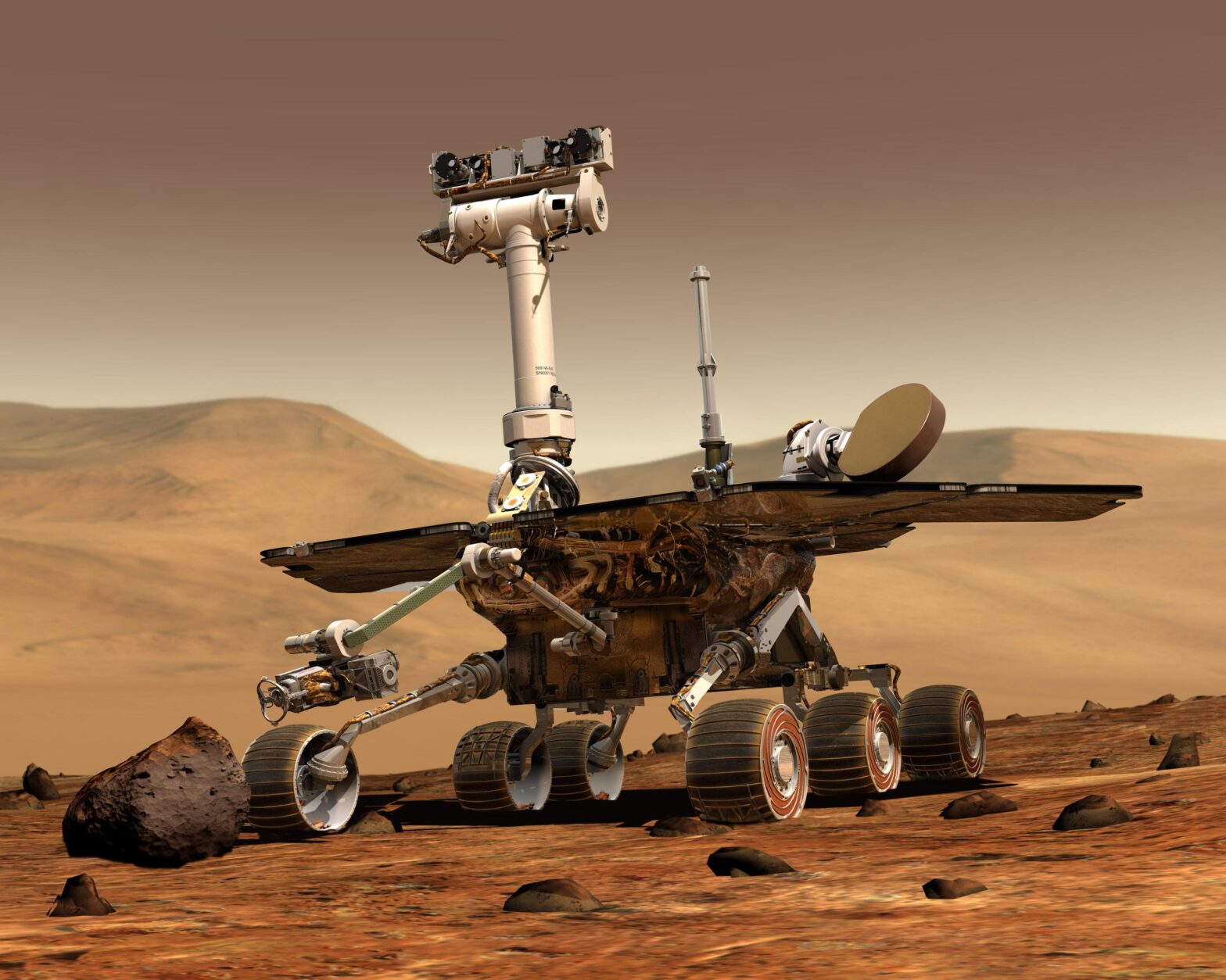 Jan. 3, 2004: Spirit lands on Mars