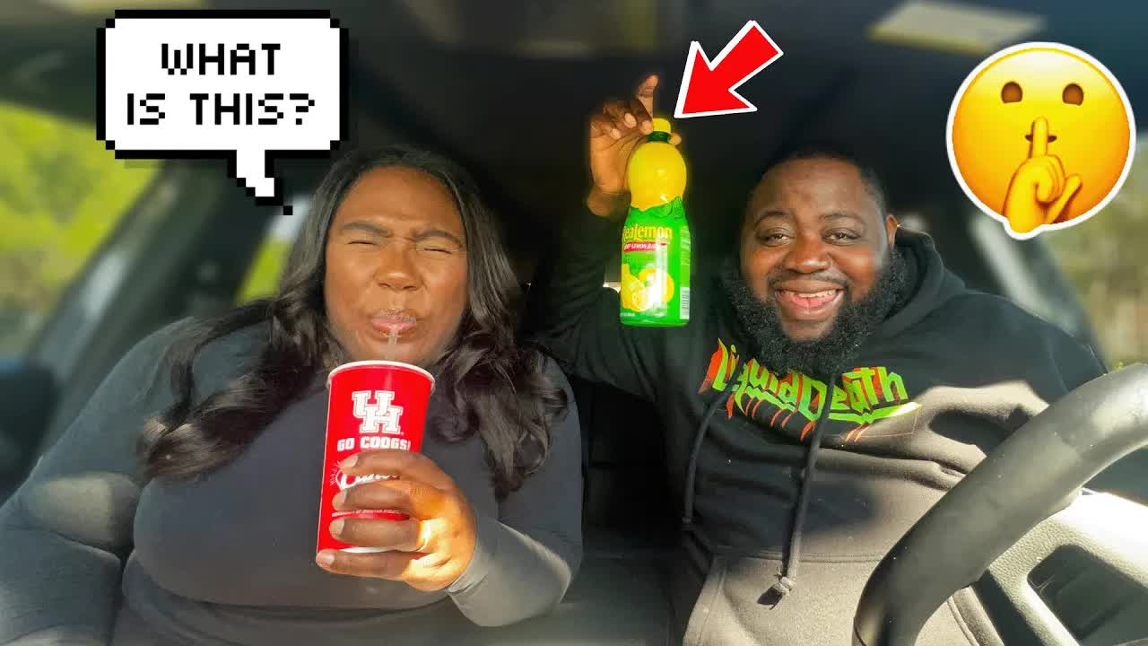 Replacing my wife's lemonade with real lemon juice to see her reaction