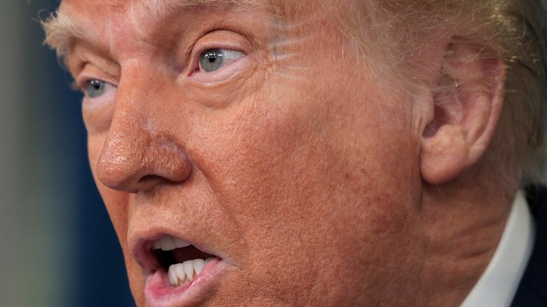 Unflattering close-ups of Donald Trump look like they could be part of ...