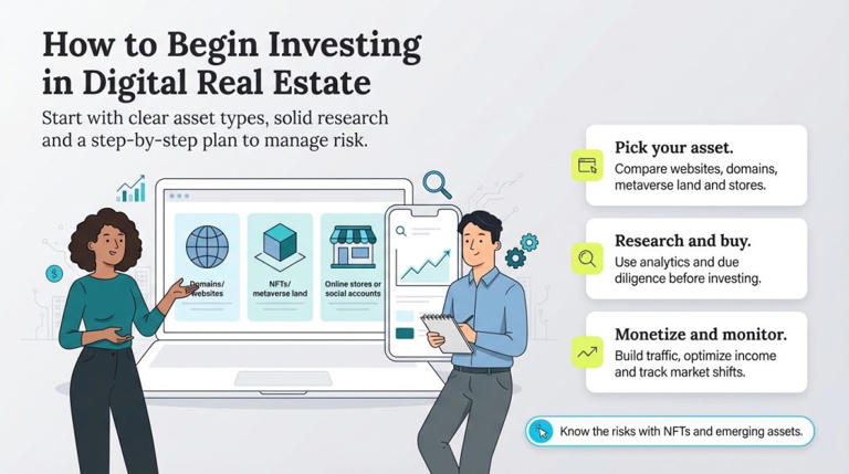 Want to invest in digital real estate? How to get started