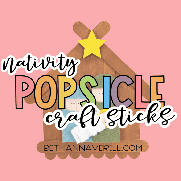 Nativity popsicle stick craft
