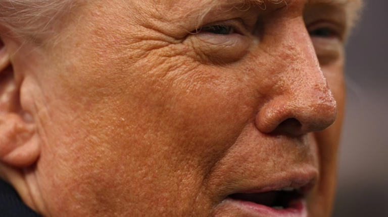 Unflattering close-ups of Donald Trump look like they could be part of ...
