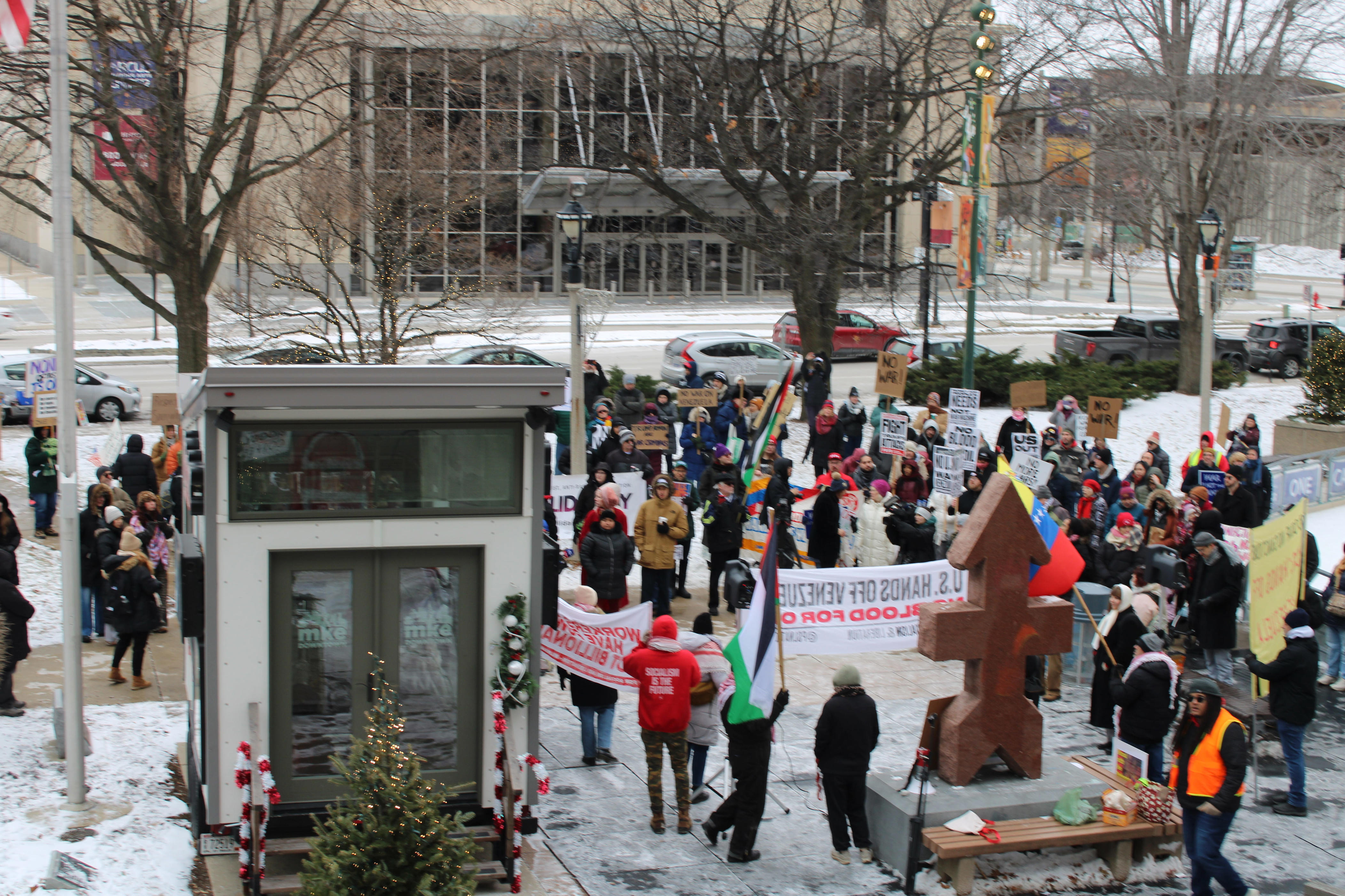 Milwaukee anti-war groups protest US strike in Venezuela, capture of ...