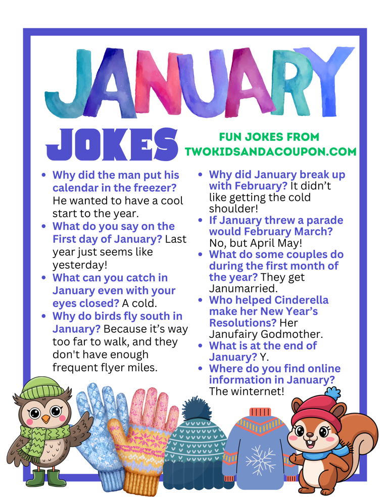 January jokes to thaw out some smiles