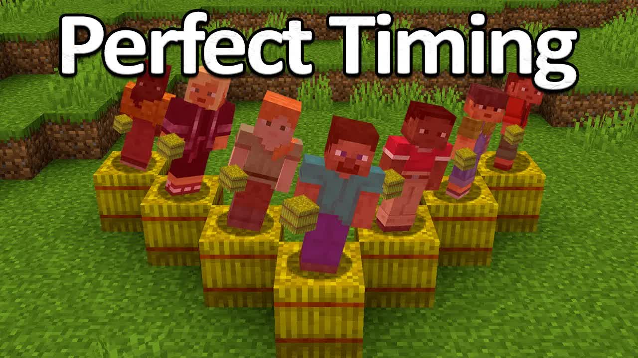 Top 850 perfect timing moments in Minecraft (when the timing is perfect)