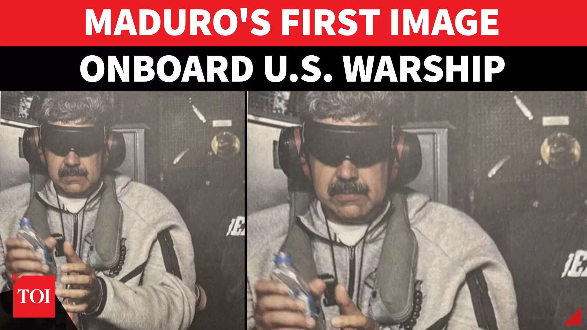 On cam: Maduro blindfolded aboard US warship Iwo Jima | Trump posts 1st ...