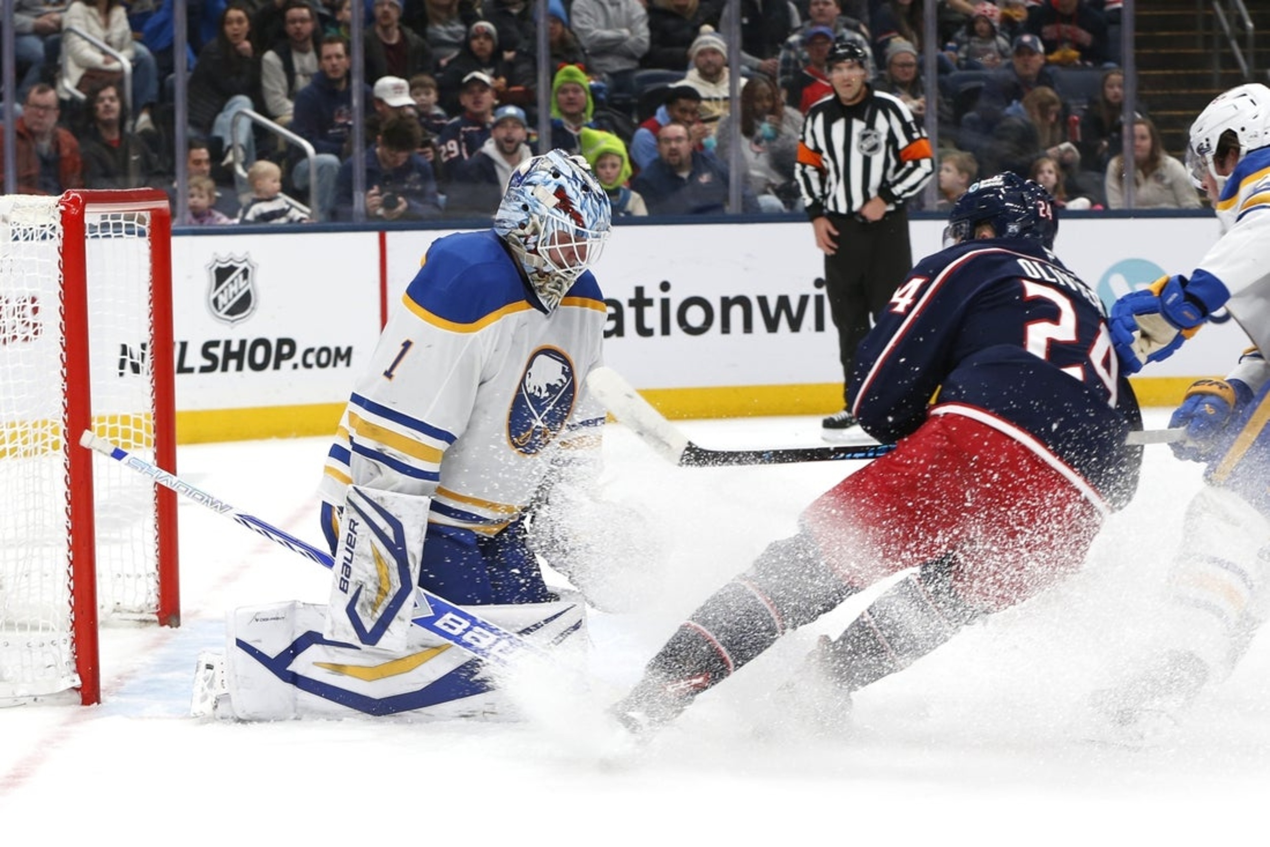 Blue Jackets thump Sabres to snap Buffalo's 10-game win streak