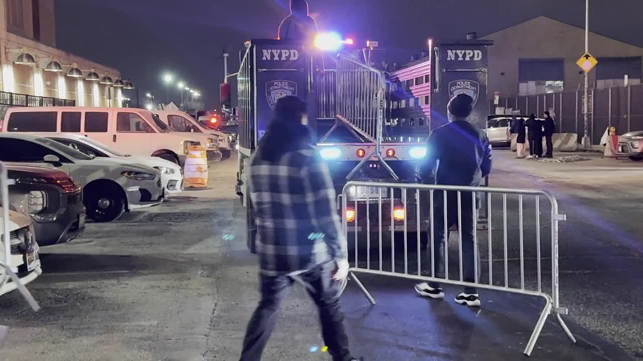 NYPD stages metal barriers outside Metropolitan Detention Center ahead ...
