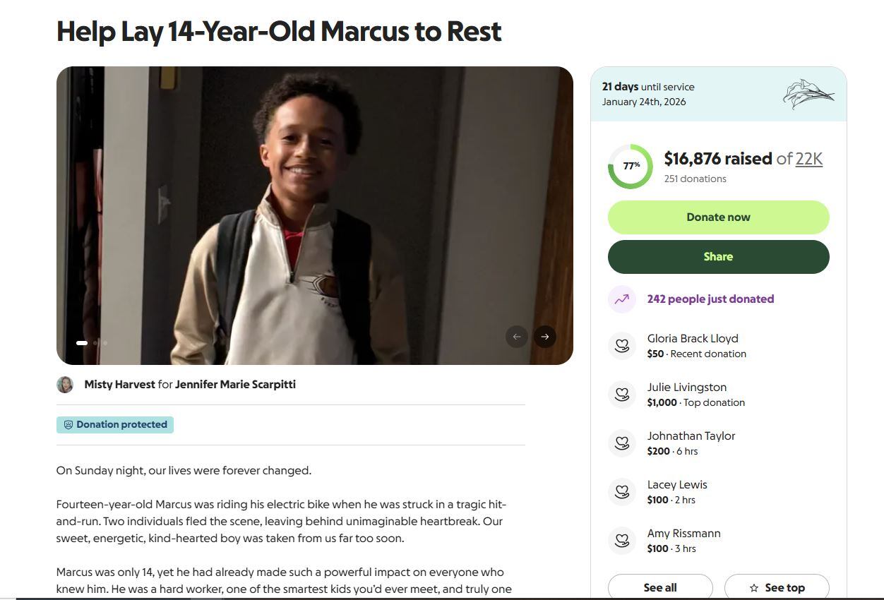 Hundreds in Chatham County gather to honor 14-year-old Marcus Anderson ...