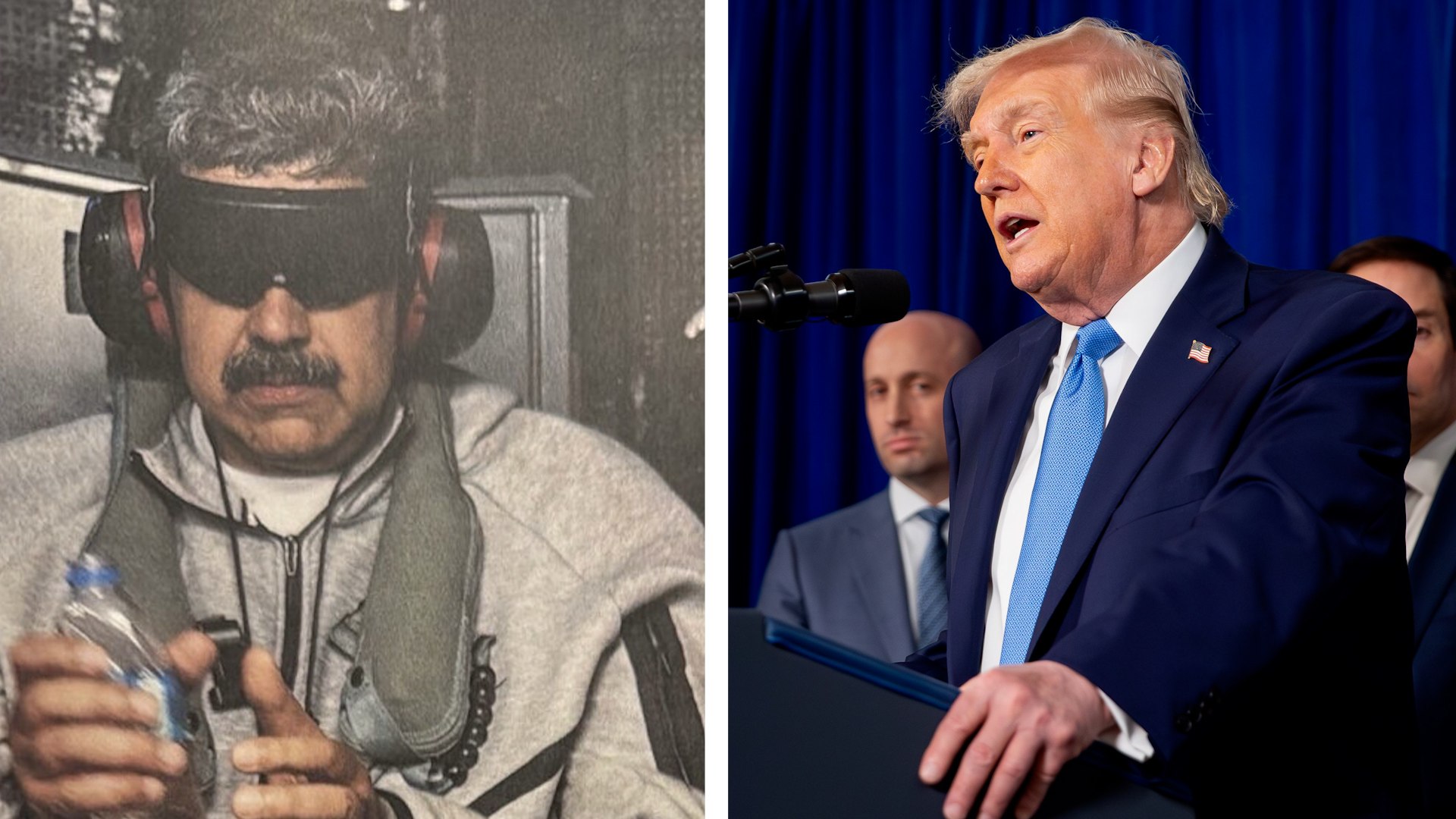 Venezuela’s Maduro arrives in New York to face charges