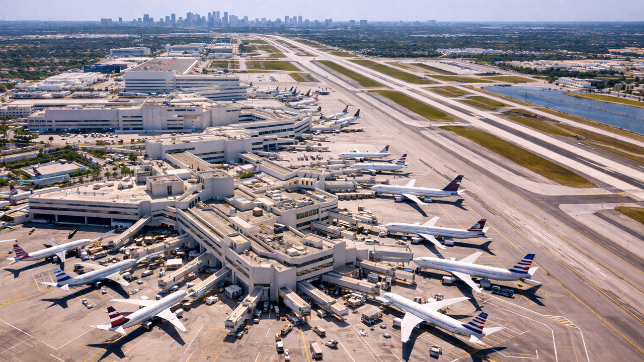 One of America’s busiest airports seen from the sky