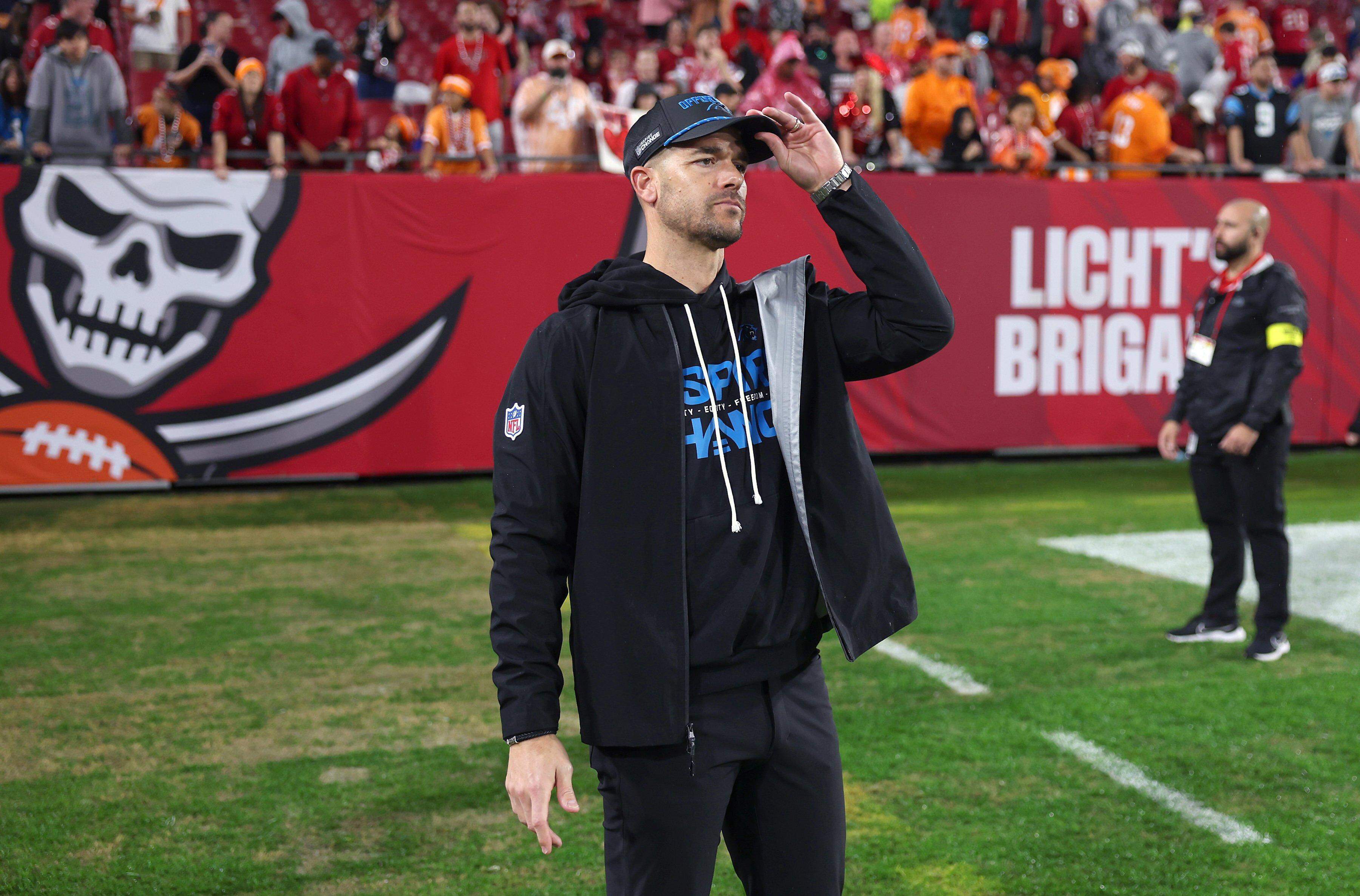 Dave Canales won't blame refs in Panthers' loss to Bucs. Here's what he ...