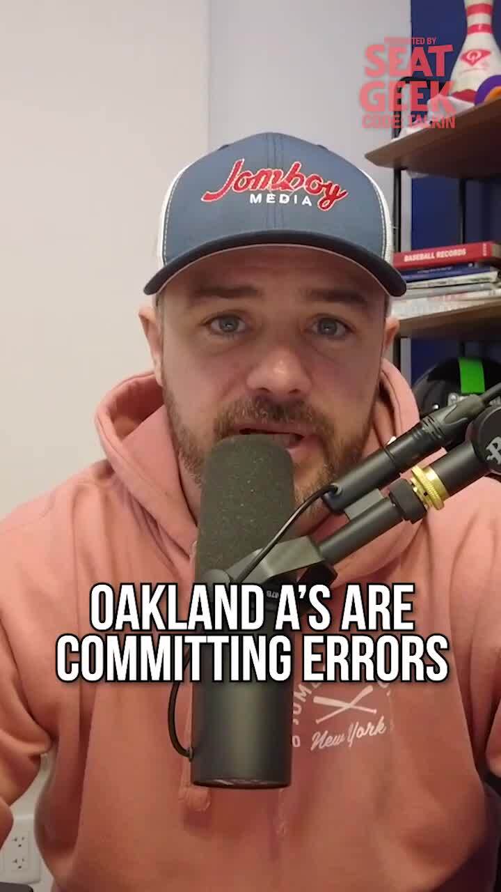 The A's are committing errors at an all-time rate
