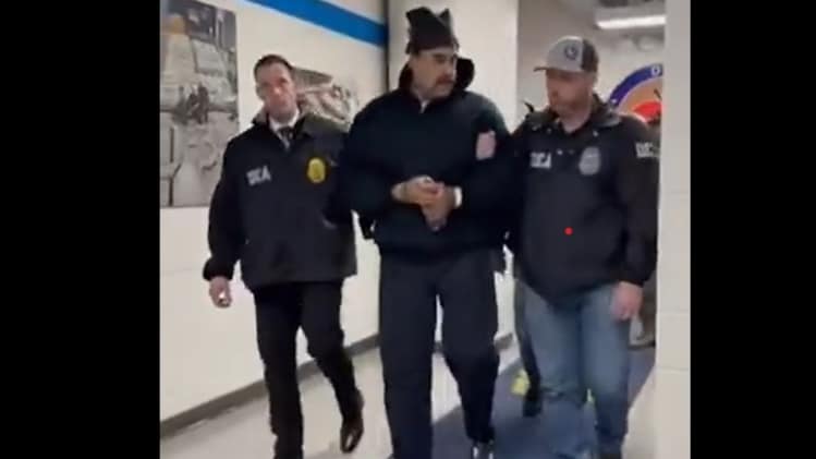 Maduro flown to New York in US custody: White House shares 'perp walk ...