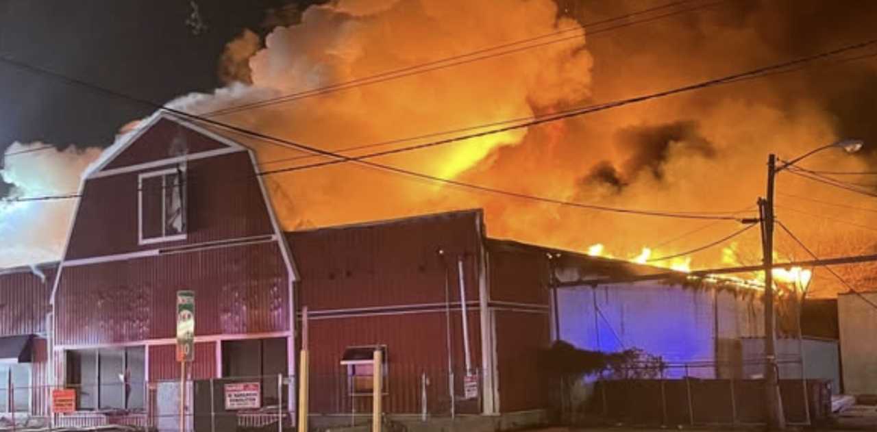 Four-alarm fire engulfs abandoned building marked for demolition in ...