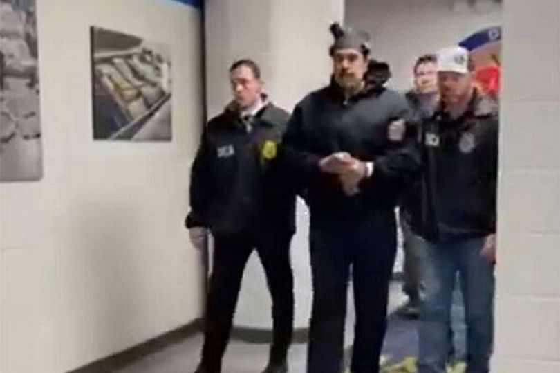 Nicolas Maduro's first words as captured Venezuelan president perp ...