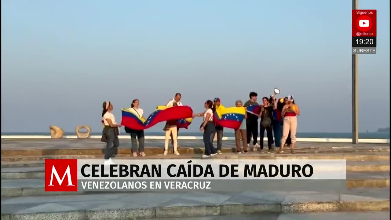En Veracruz, venezolanos celebran detención de Maduro y exigen fin del ...
