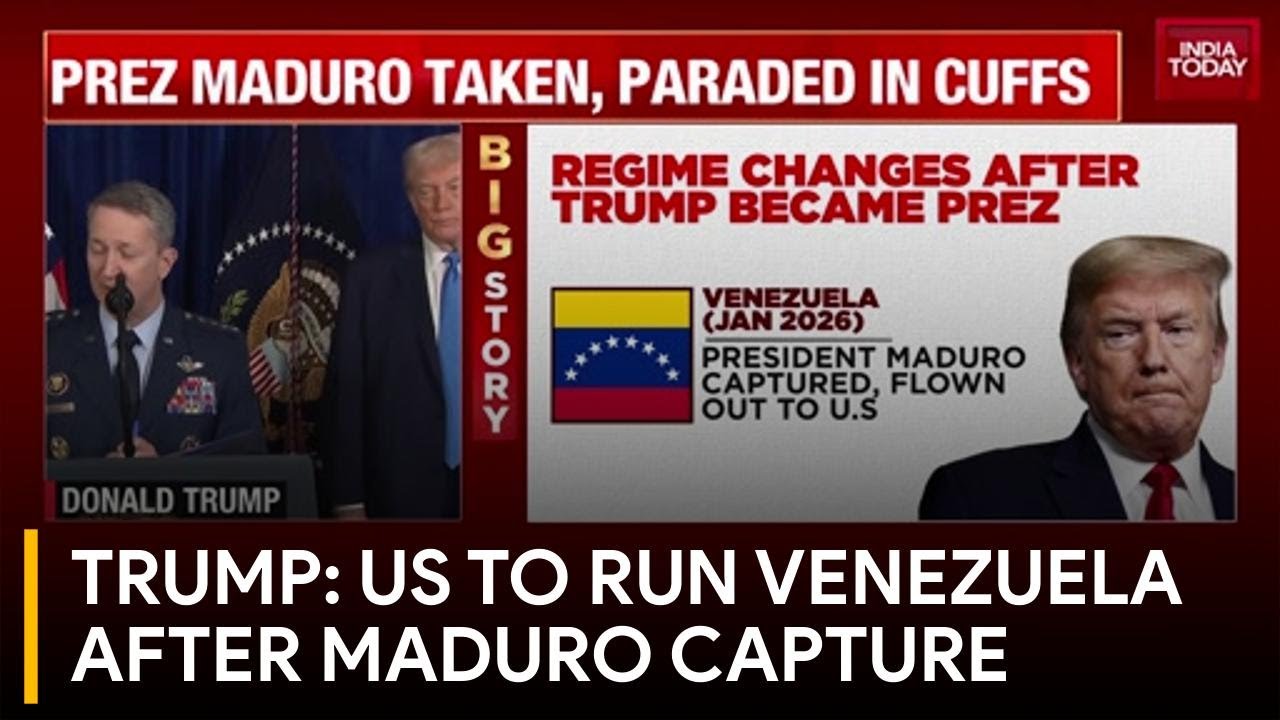 Trump: US to 'run' Venezuela until 'safe transition' after capturing ...