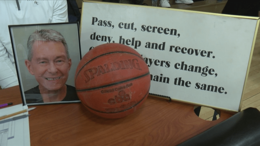 Coach Ray Swetalla’s family/friends play pick-up game in his honor