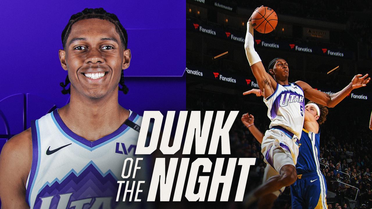 Dunk of the night: Cody Williams - Jan. 3