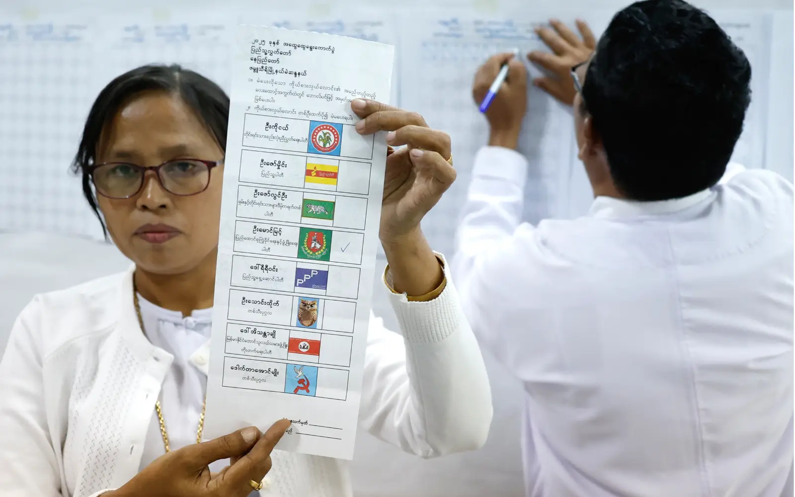 Myanmar’s pro-military party dominates junta-run poll