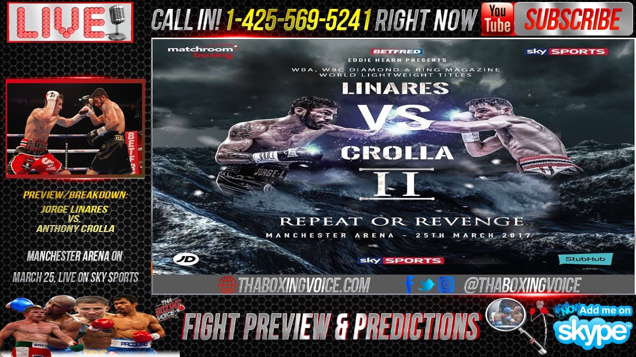 Jorge Linares vs. Anthony Crolla II officially set, March 25 in Manchester