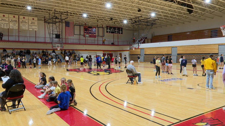 Pint-sized players go head-to-head in Elks Lodge Hoop Shoot Contest