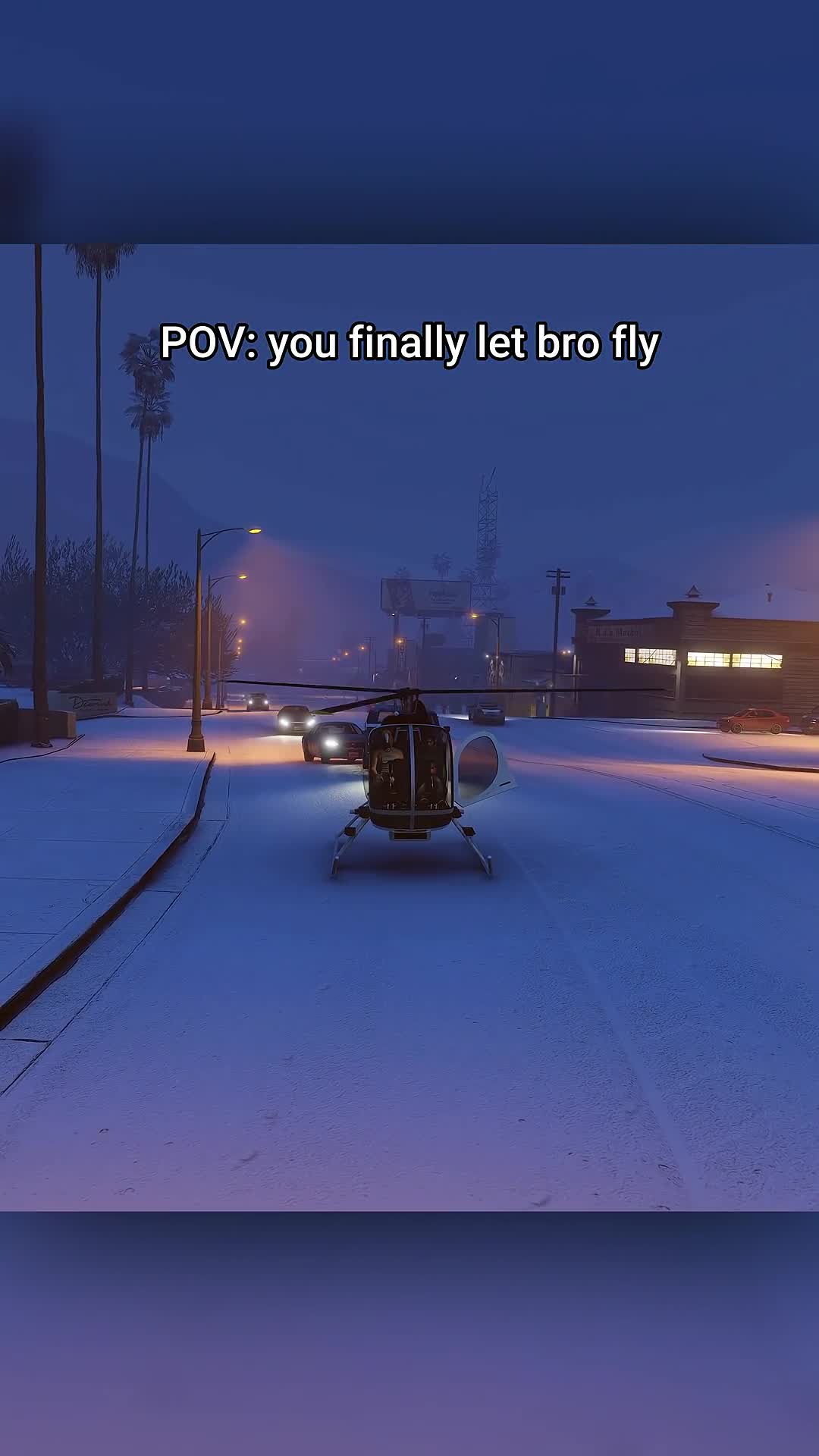 When you let bro fly 😂