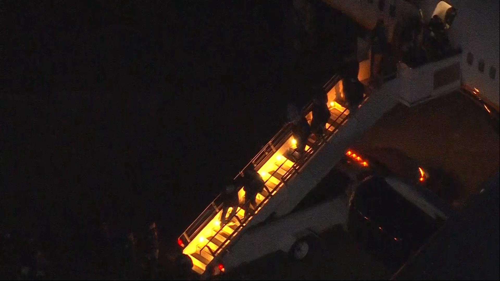 Aerials appear to show captured Venezuelan President Nicolas Maduro ...