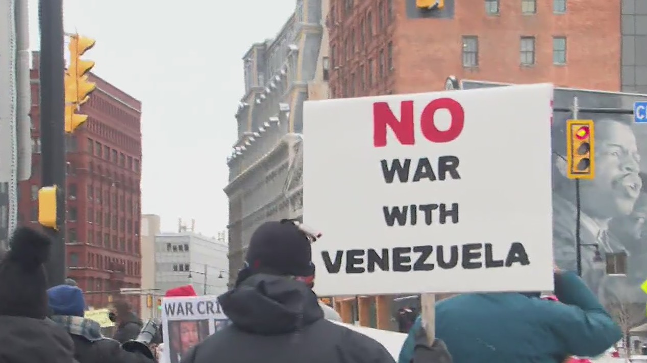 Rochester protestors join call for 'No war with Venezuela'