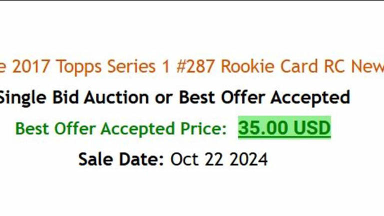 Lucky eBay buyer strikes gold with Aaron Judge rookie card