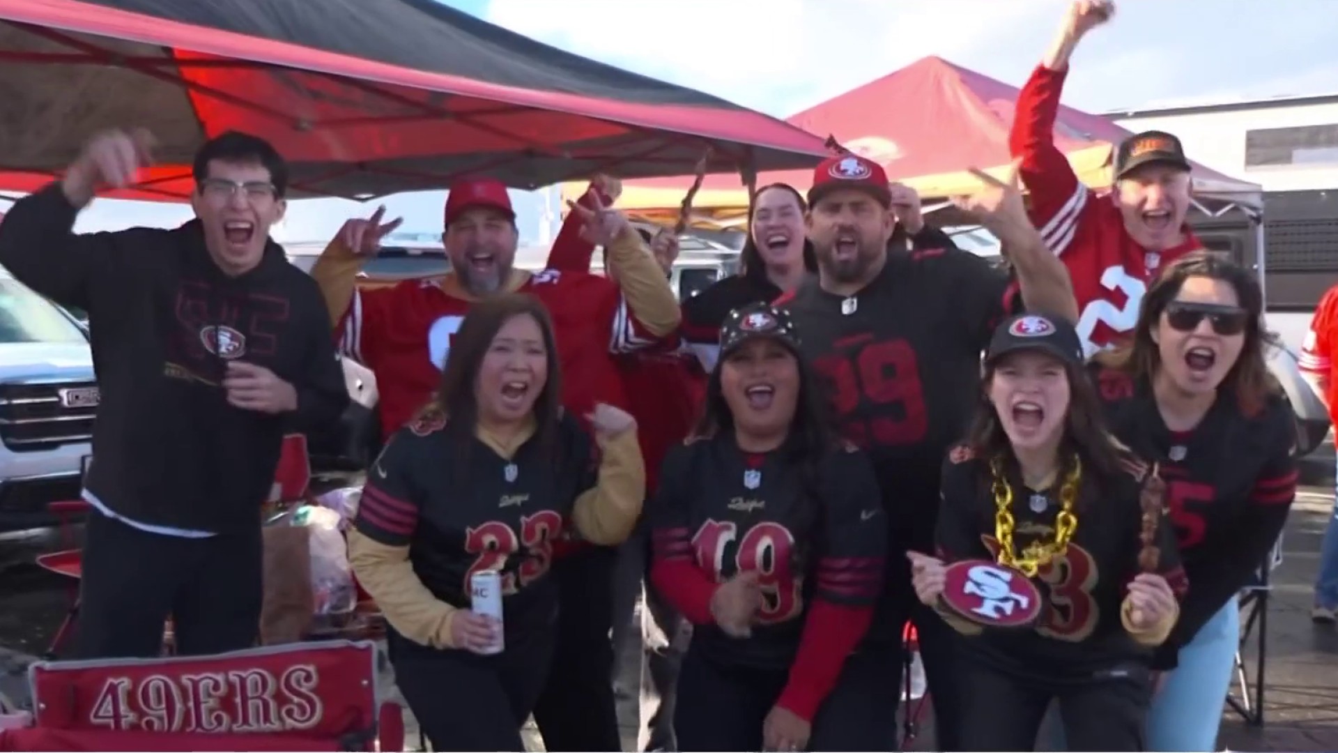 Fans excited for 49ers vs. Seattle Seahawks game at Levi's Stadium