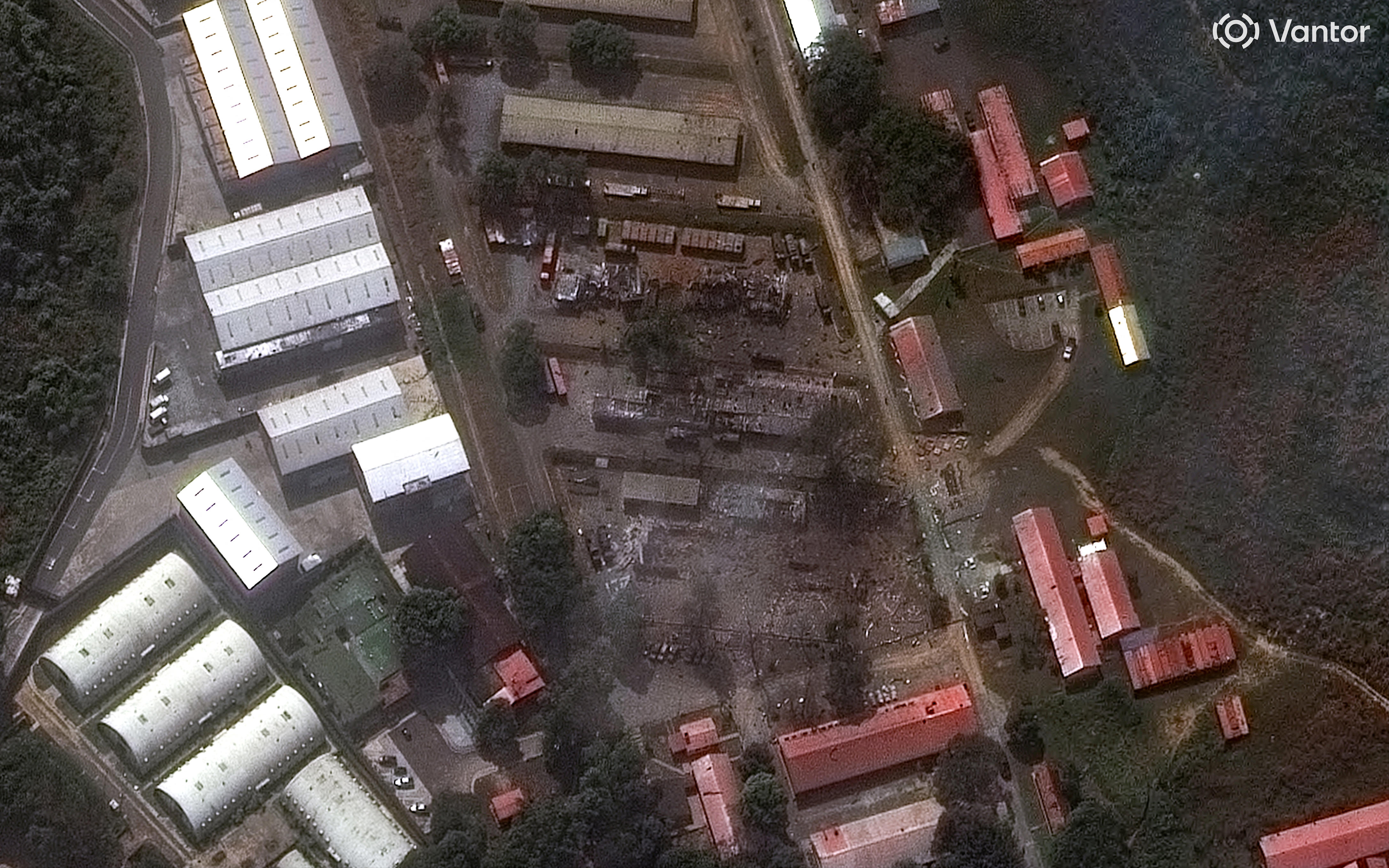 Satellite photos shows Venezuela before and after US strikes