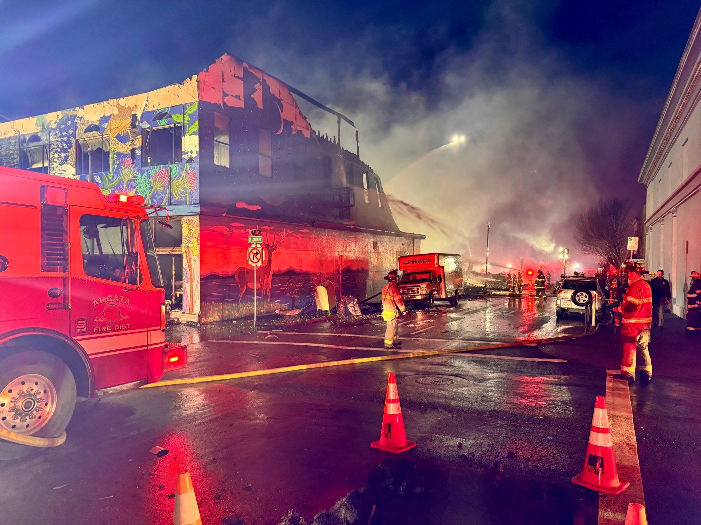 Local emergency proclaimed in Arcata in wake of fire