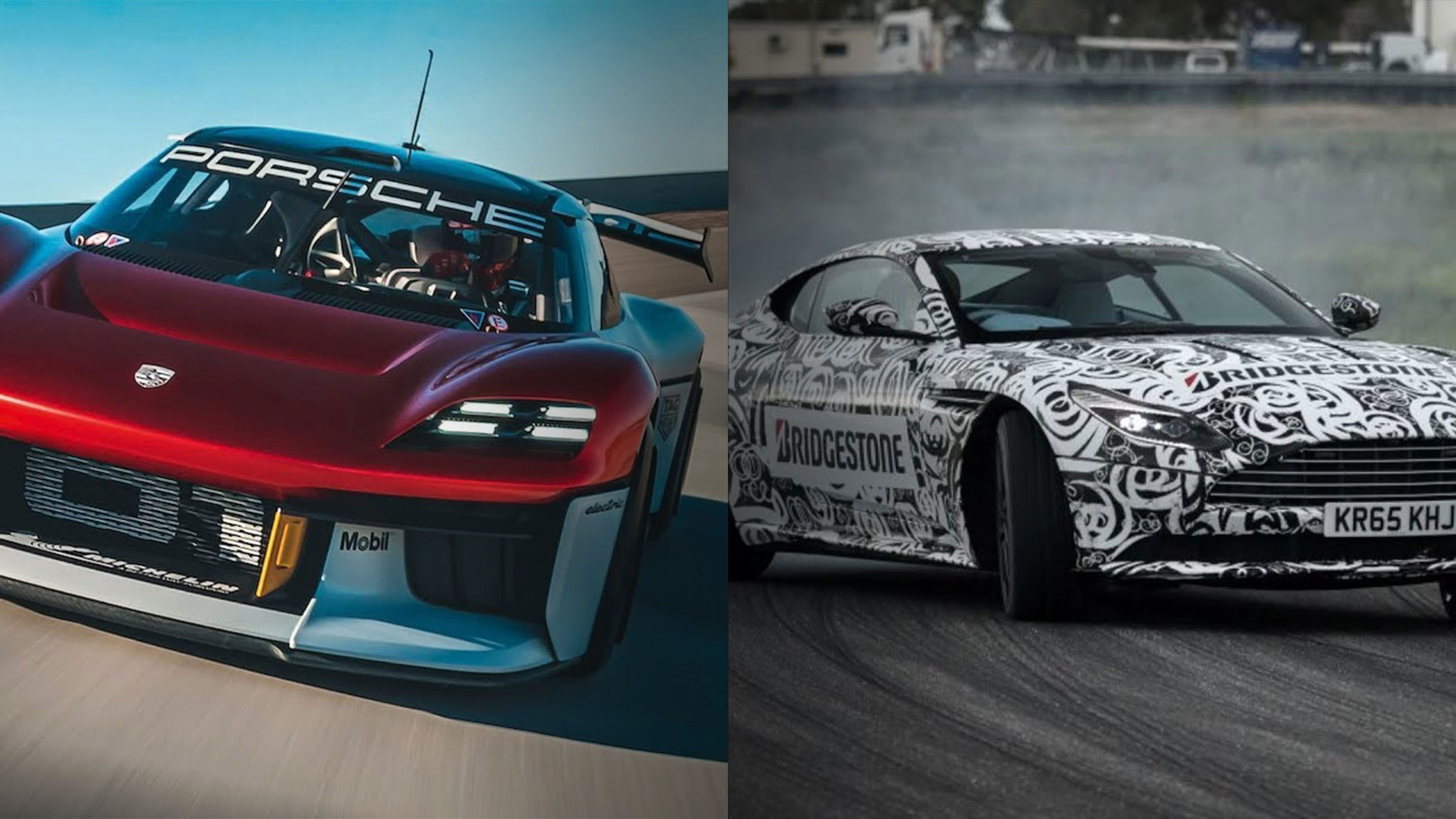 Porsche Mission R contra Aston Martin DB11