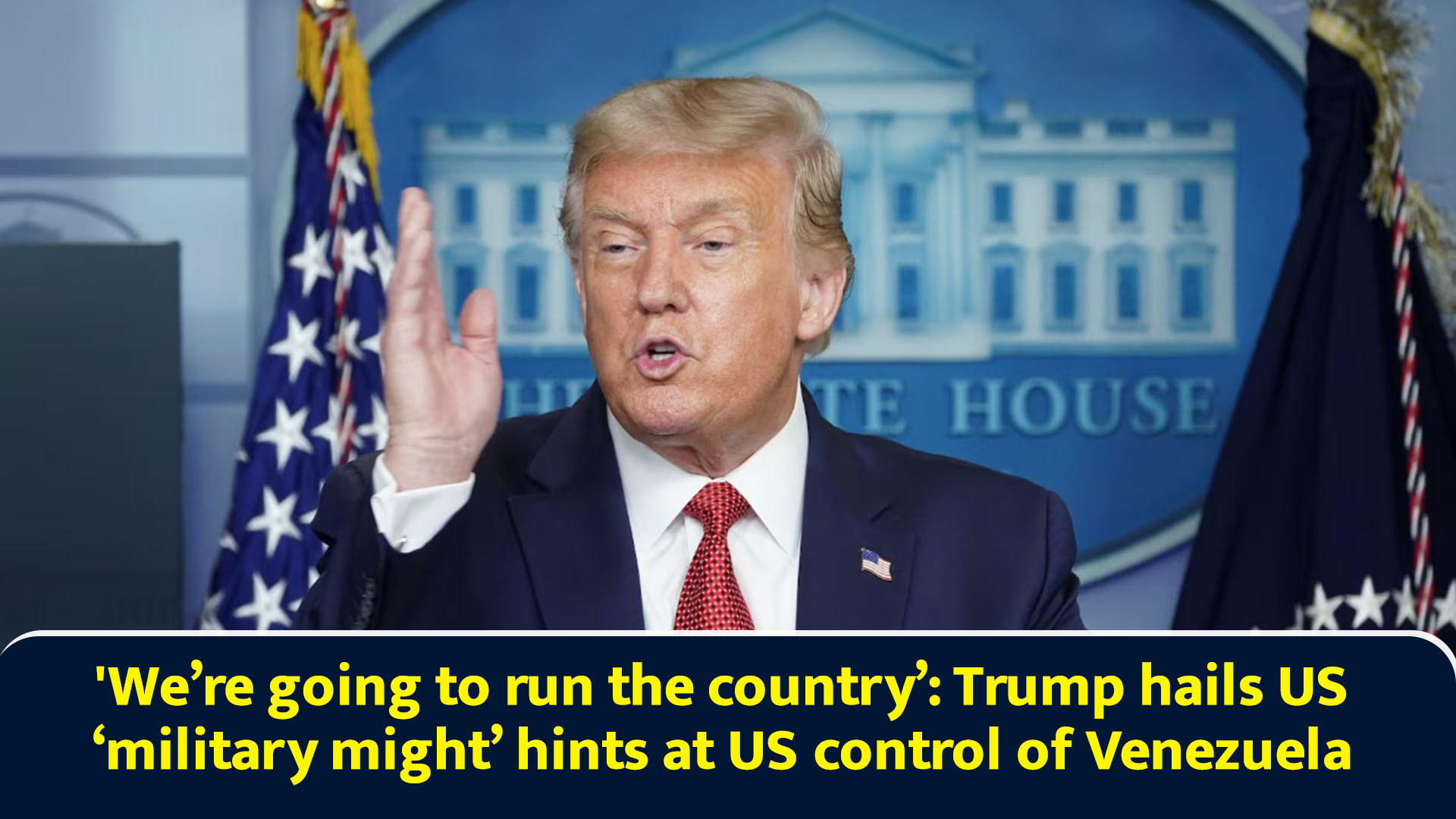 Full remarks: 'Going to run…': Trump hails US 'military might,' hints ...