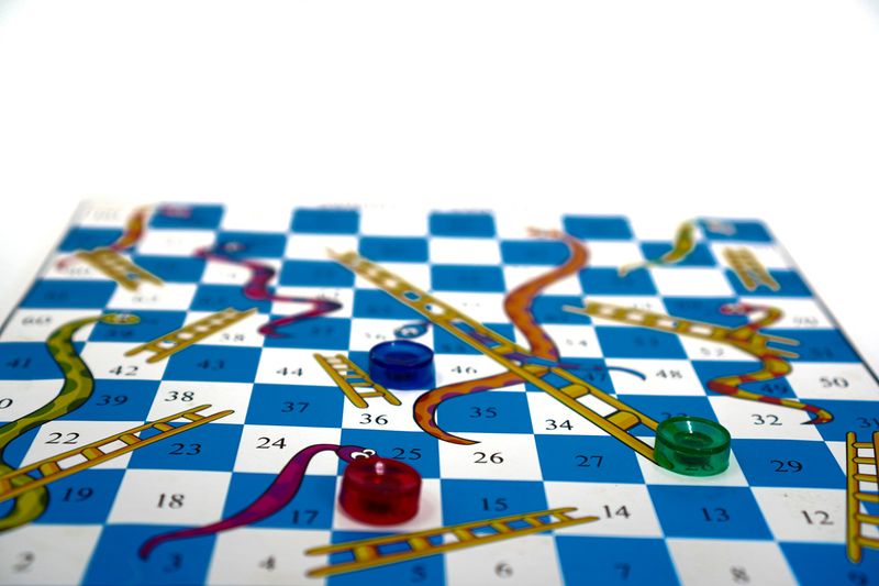 Universe: Life as a game of snakes and ladders