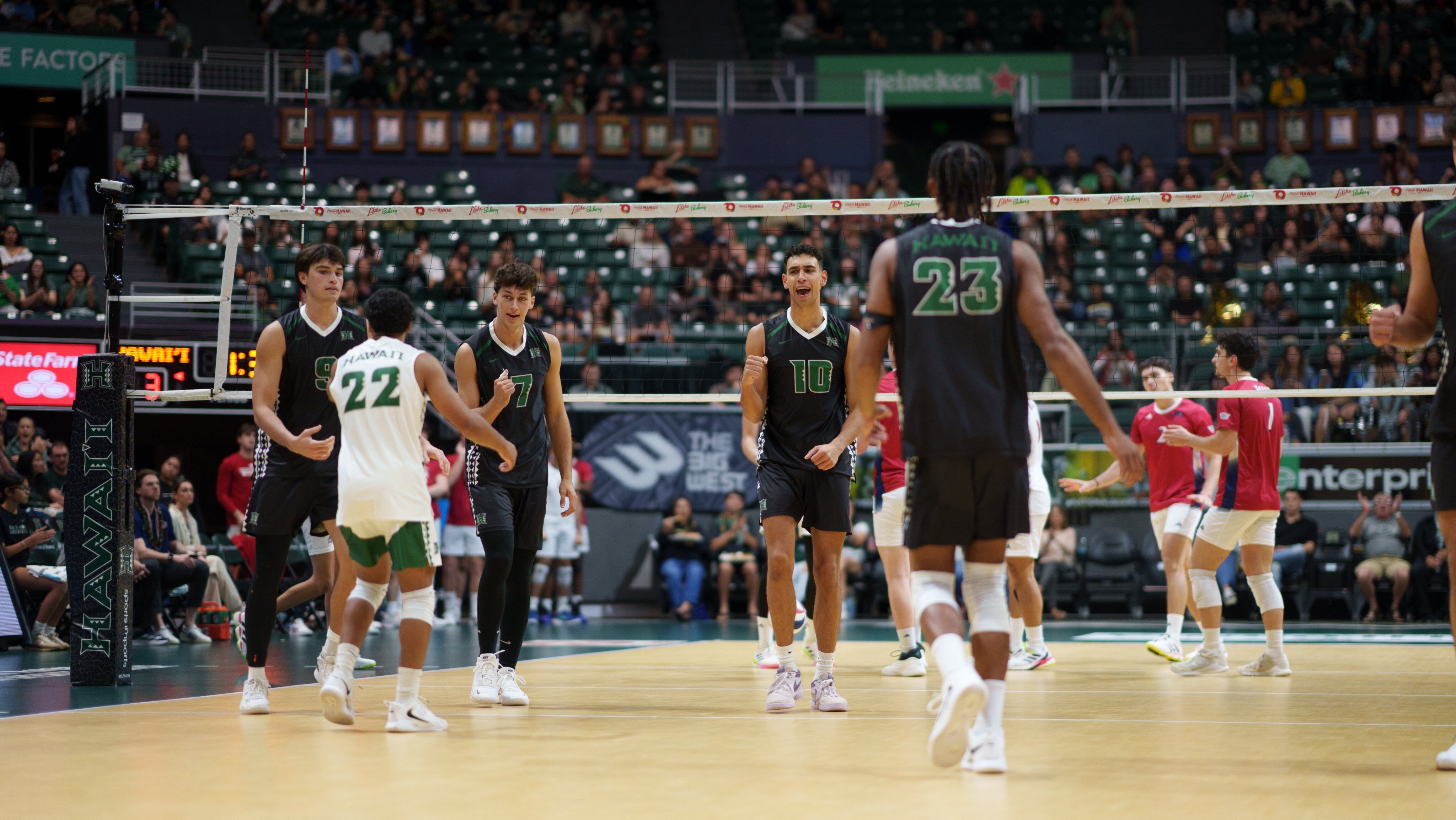 Rainbow Warriors volleyball opens 2026 on track, sweeping NJIT