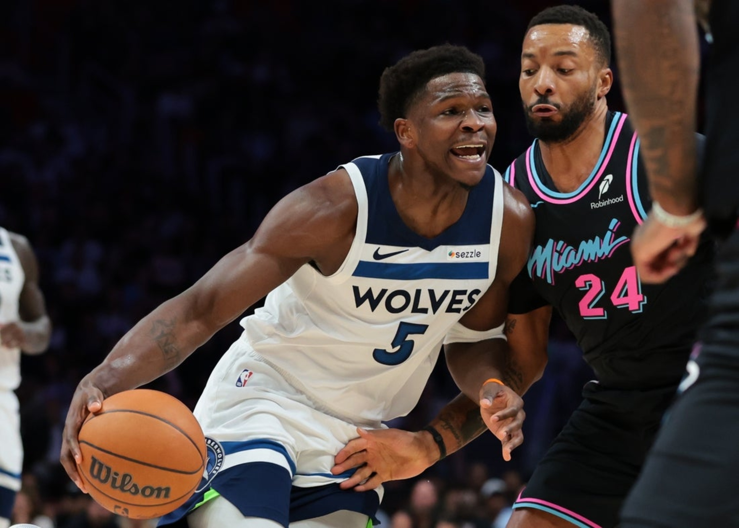 Anthony Edwards, Naz Reid lead Timberwolves past Heat