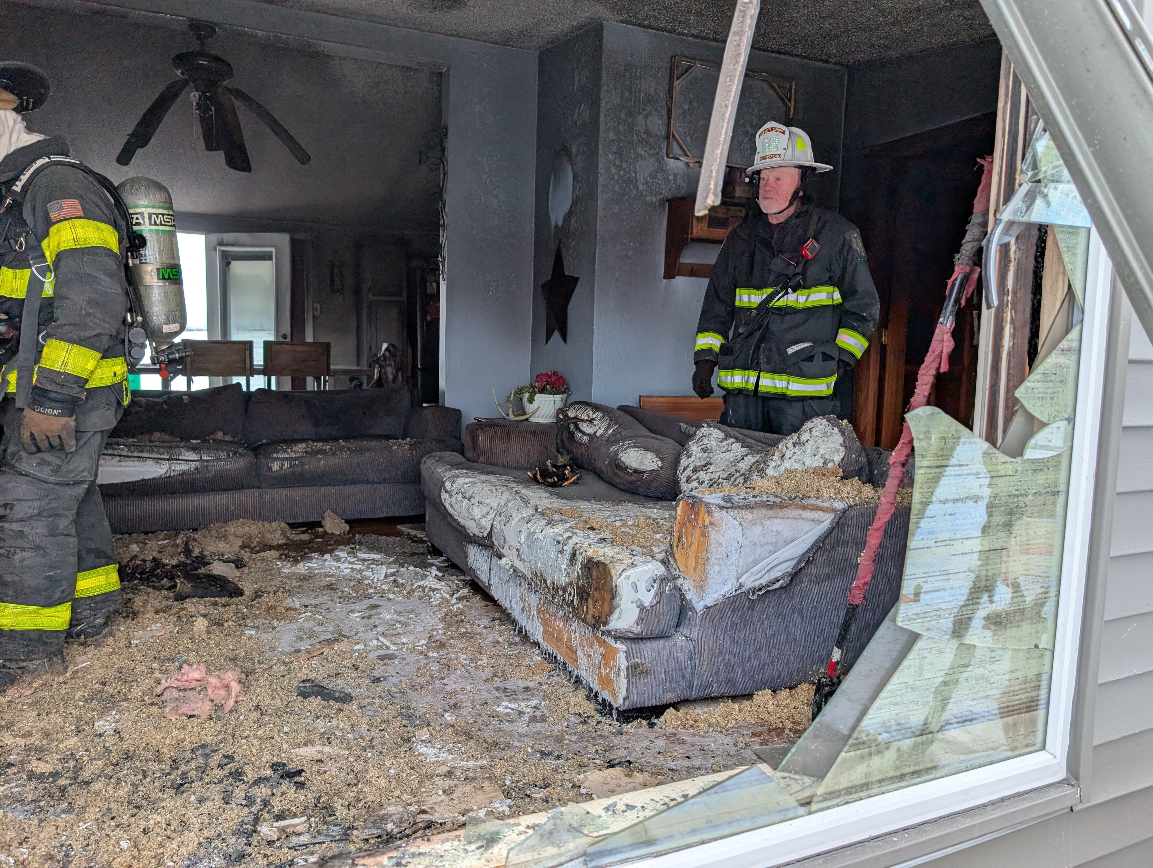 Three dogs rescued from house fire in Dodge County