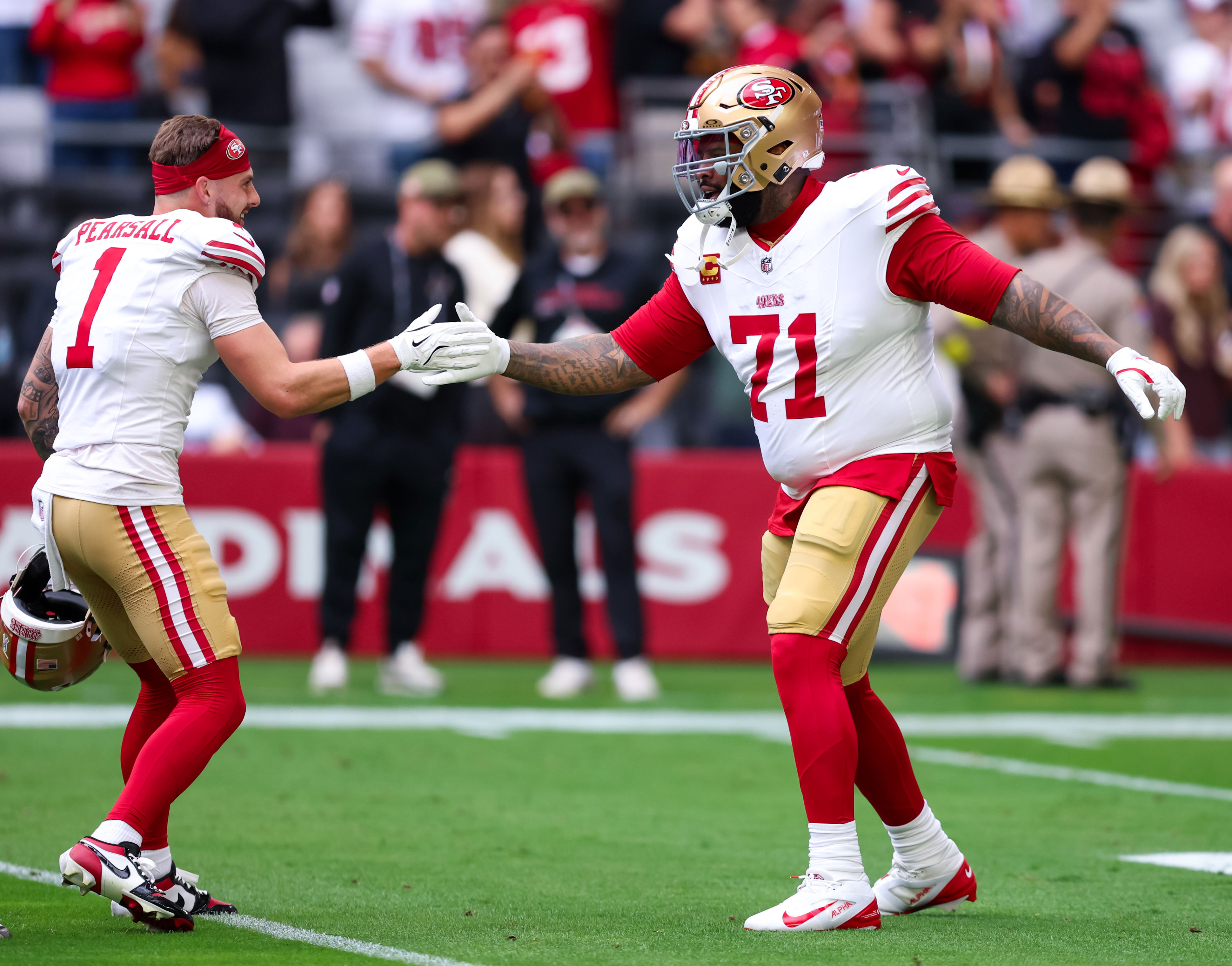Kyle Shanahan says Ricky Pearsall, Trent Williams would have had a much ...