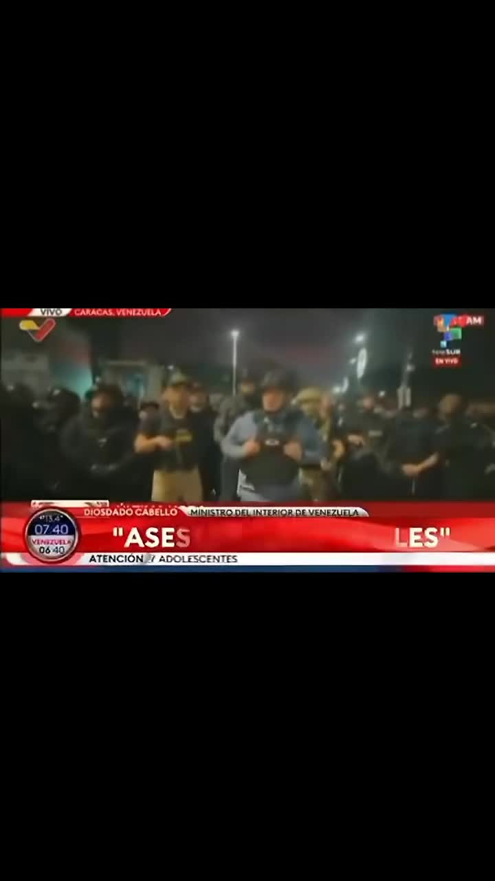 Declaraciones de Diosdado Cabello tras los ataques en Caracas de este