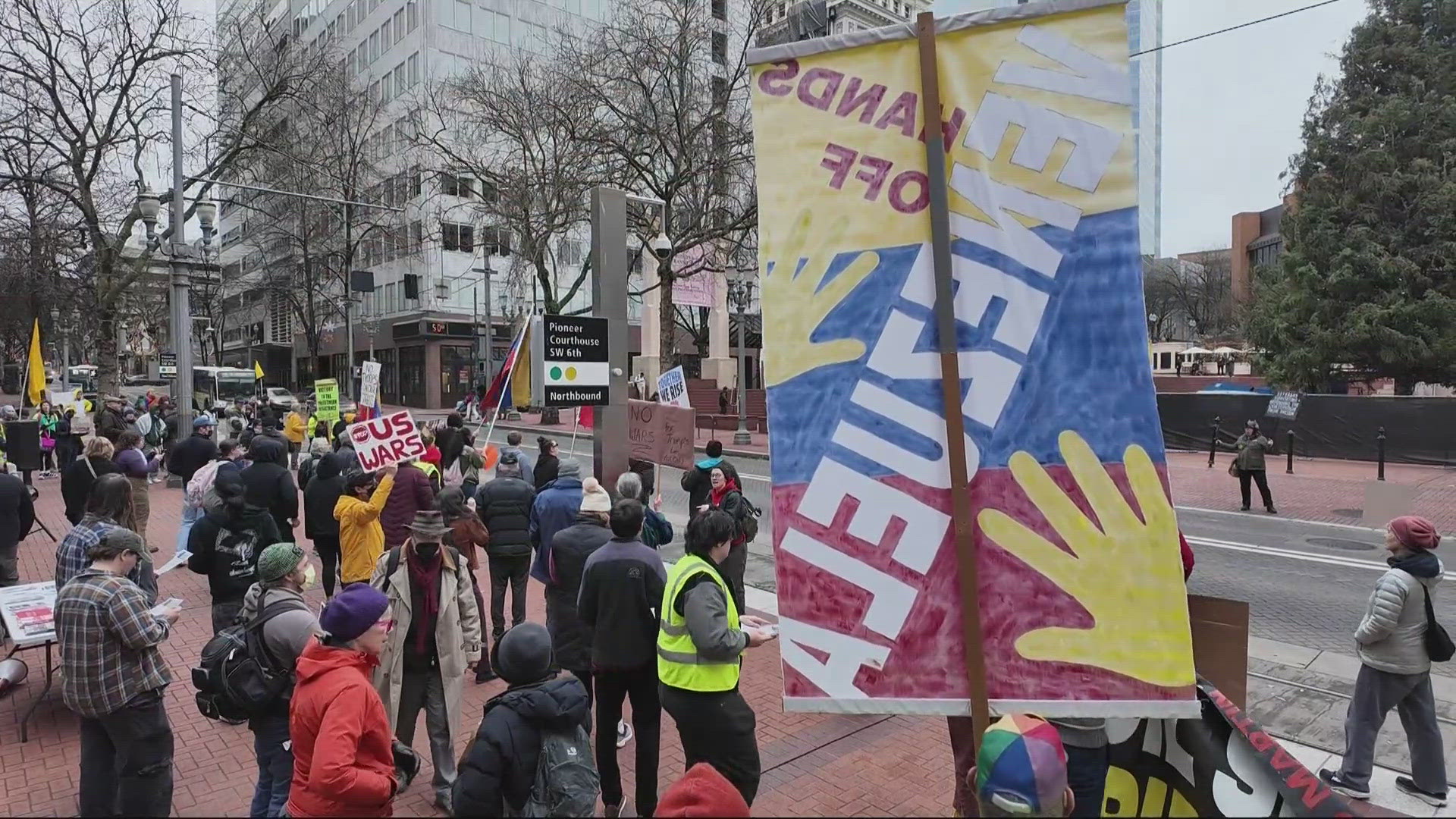 Portland protests after US captures Venezuelan president, vows to 'run ...